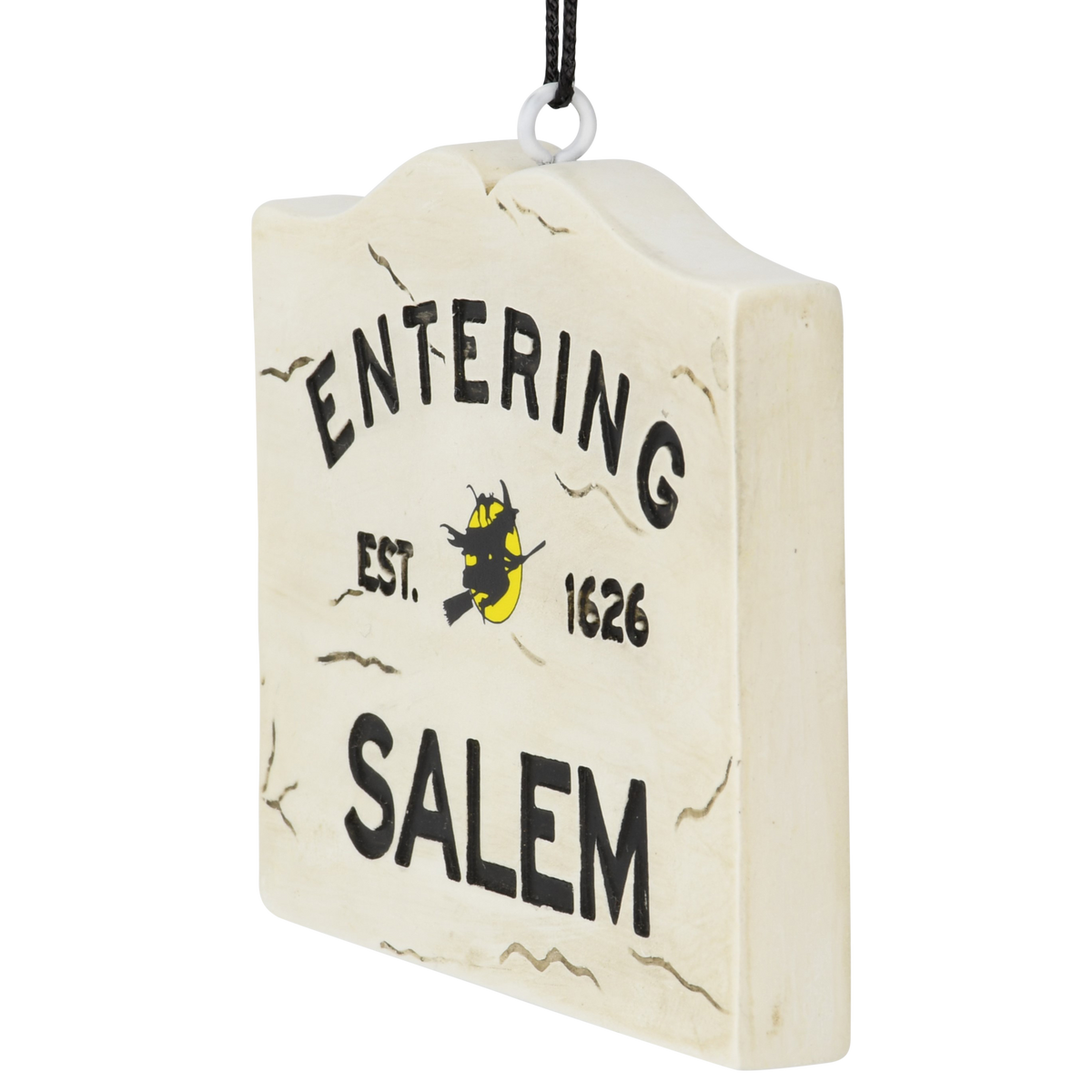 Entering Salem Sign with Witch Halloween Ornament| Tree Buddees