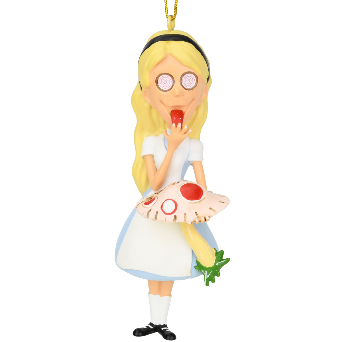 Alice in Wonderland Eating Magic Mushrooms Funny Christmas Ornaments ...