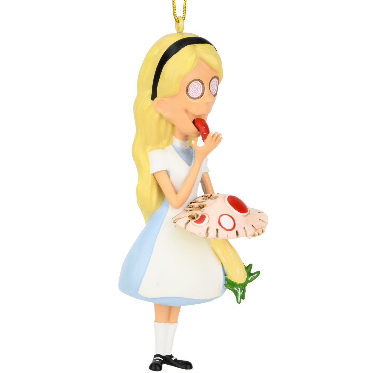 Alice in Wonderland Eating Magic Mushrooms Funny Christmas Ornaments ...