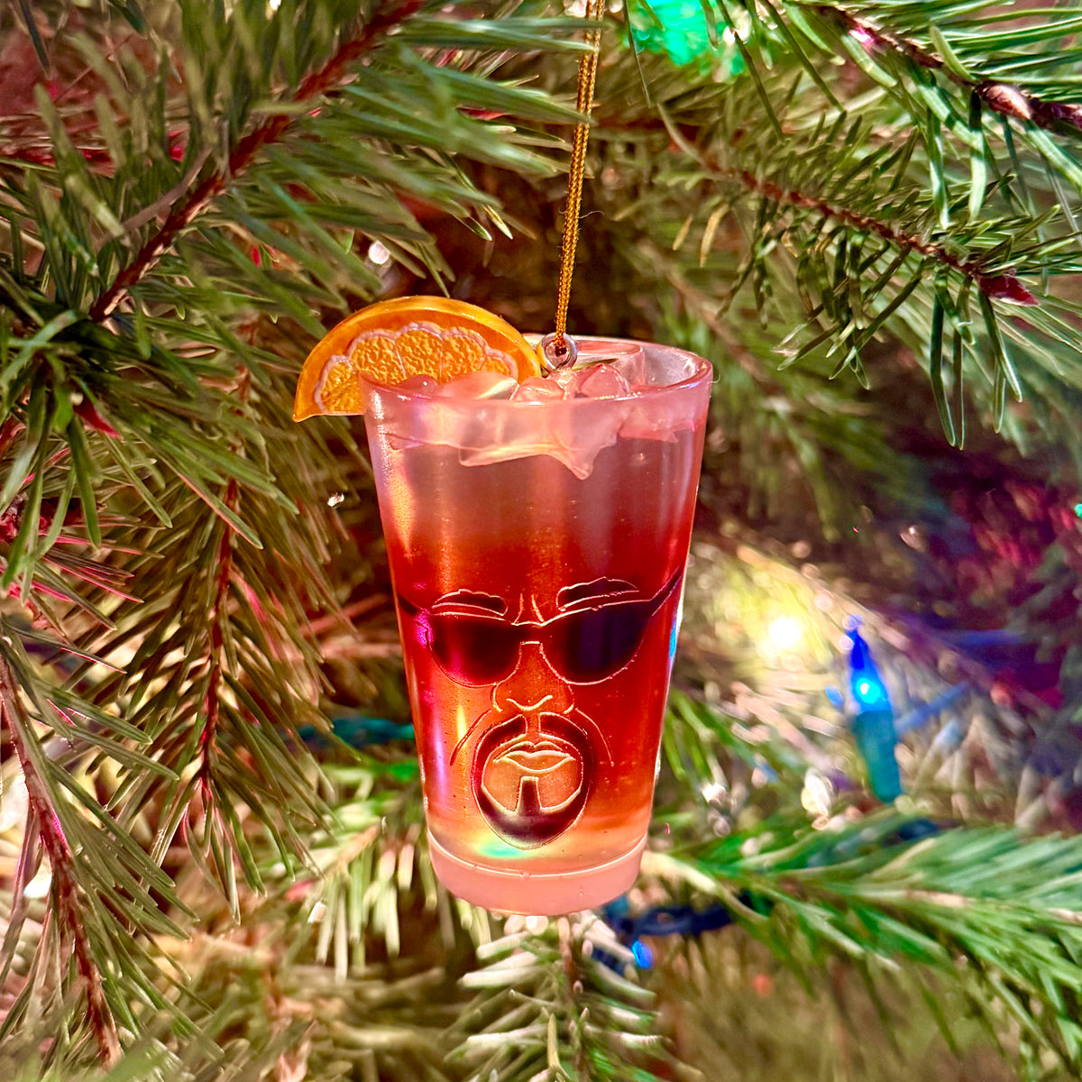 Iced T Ornament Funny Rapper & Actor Inspired Resin Glass of Iced Tea ...