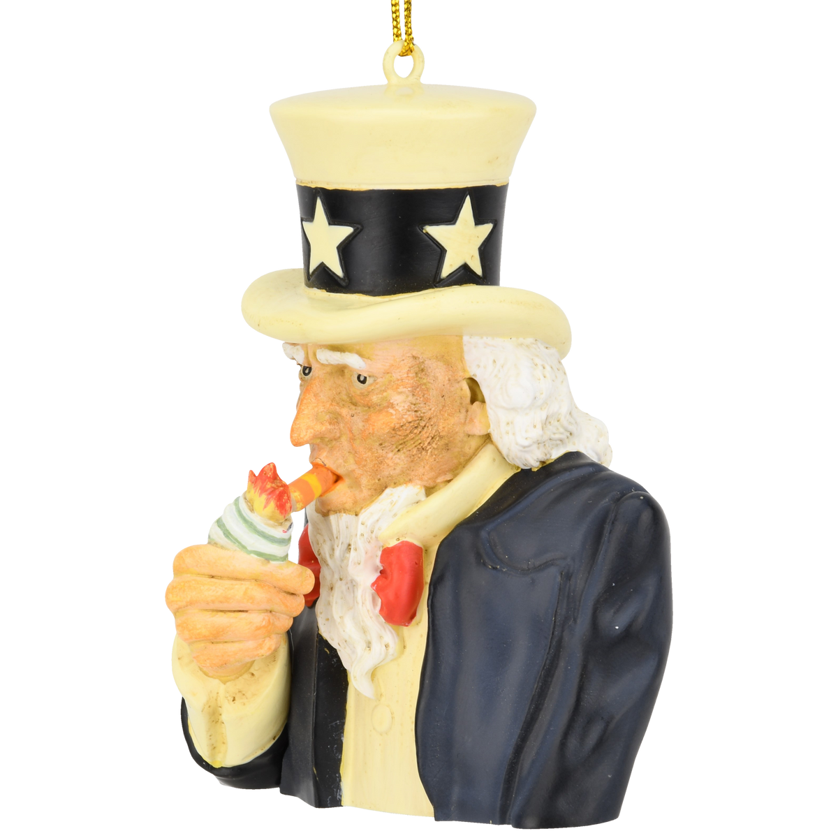 Uncle Sam Lighting a Cigar with $100 Bills Funny Spending Habits| Tree ...