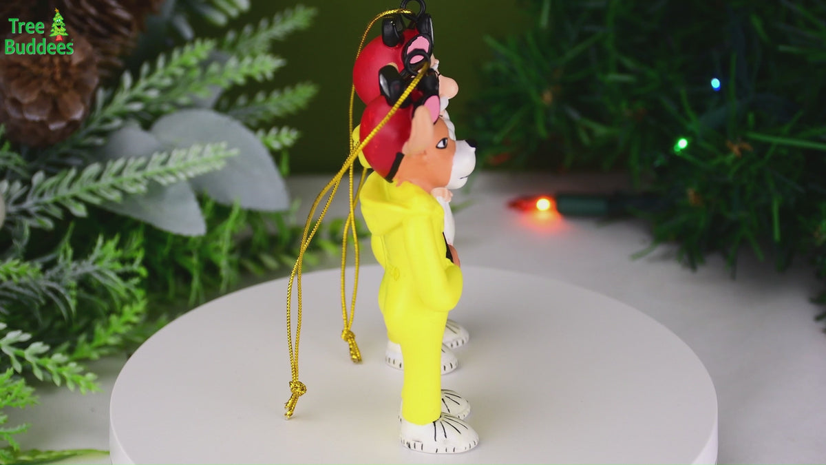 Breaking Bulbs 2-Pack Funny Parody Santa & Reindeer in Hazmat Suits ...