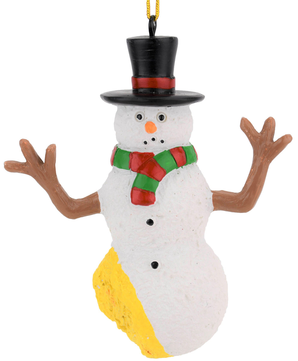 Funny Pee on Snowman Christmas Ornament| Tree Buddees
