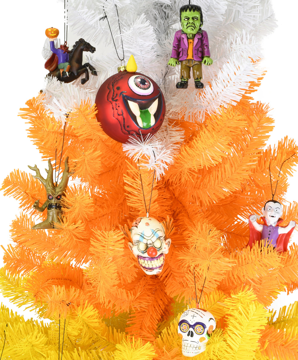 White, Orange and Yellow Candy Corn Halloween Tree (4 Foot)| Tree Buddees